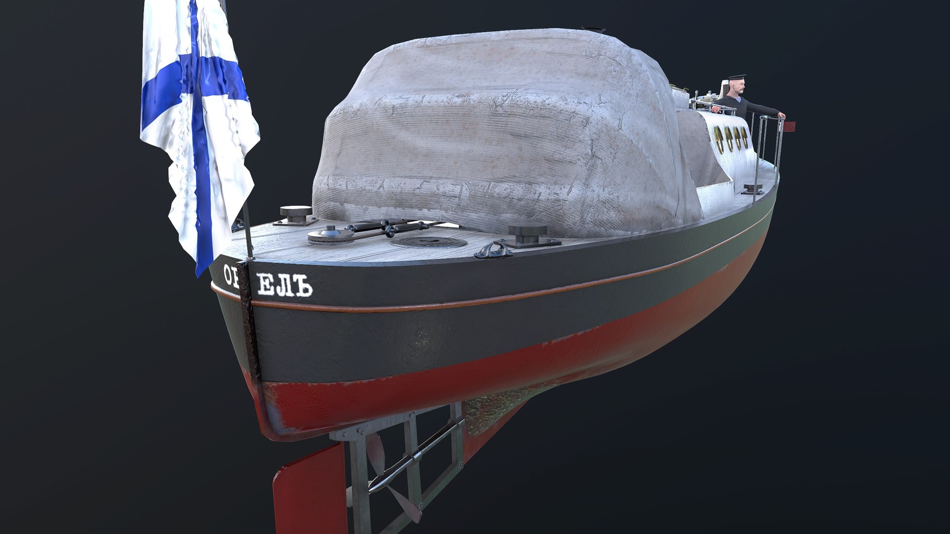 Boat gun 3D model - TurboSquid 1282482
