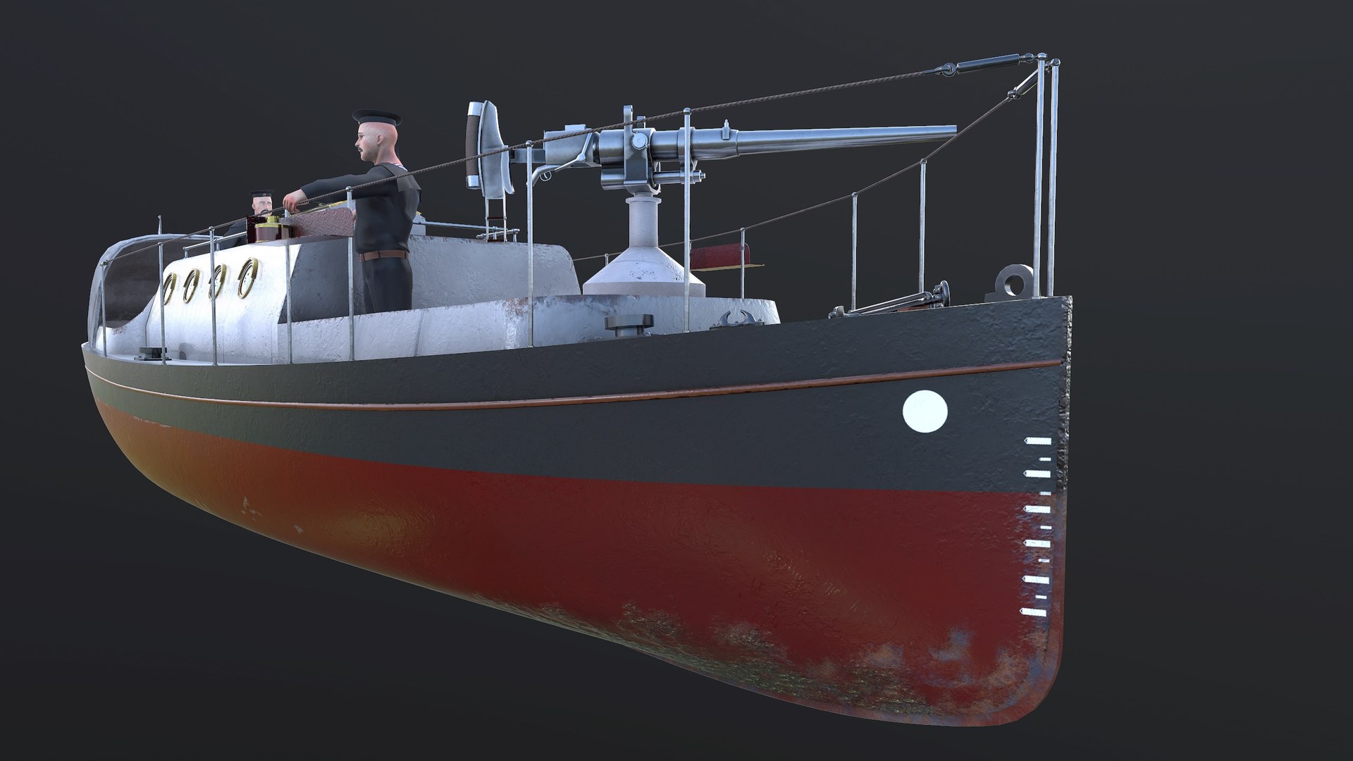 Boat gun 3D model - TurboSquid 1282482