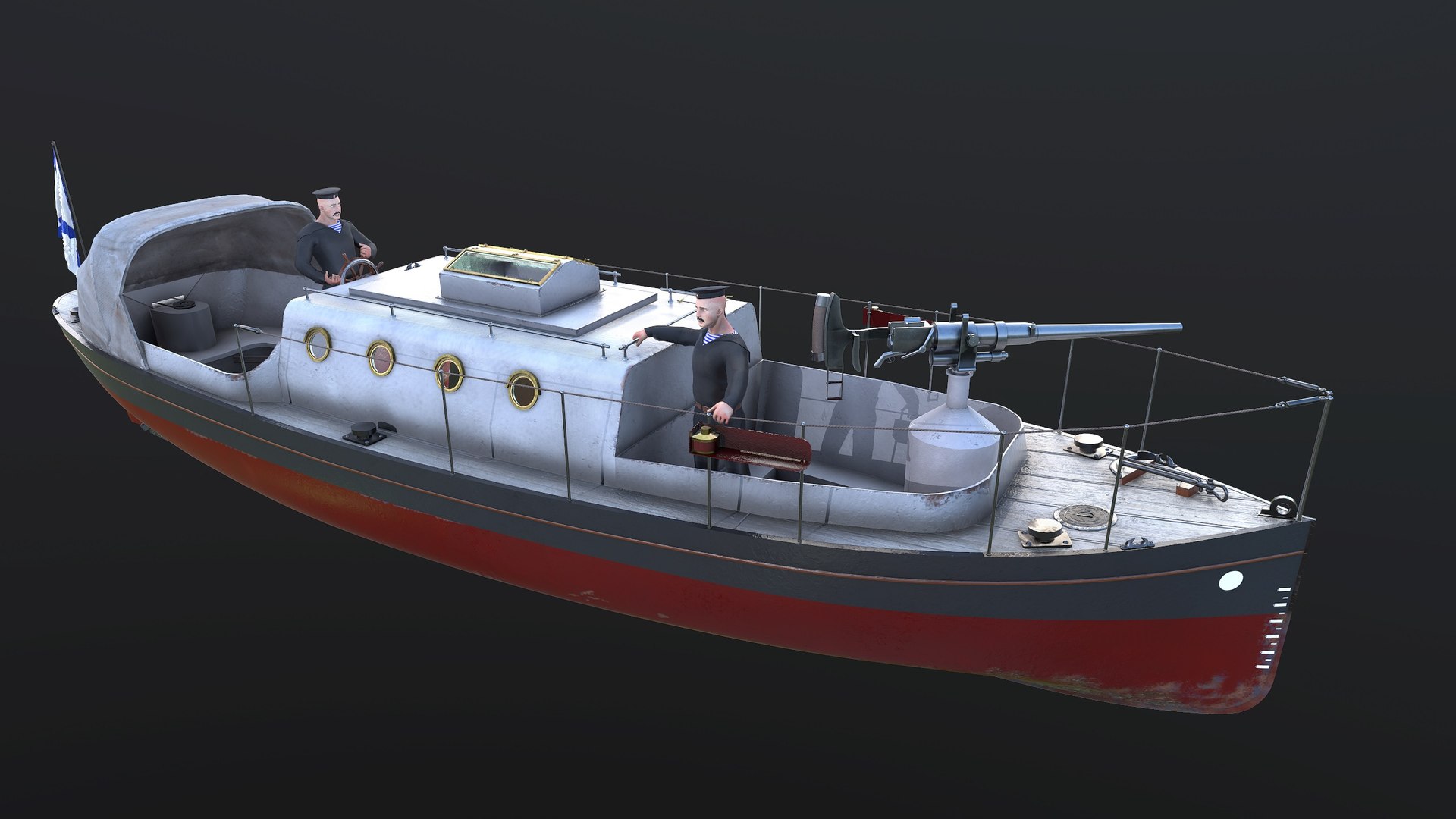 Boat gun 3D model - TurboSquid 1282482