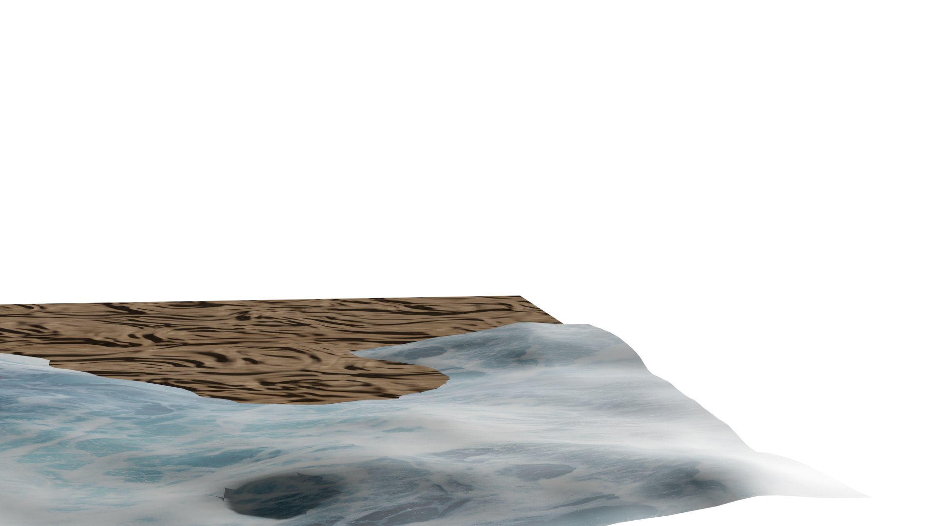 Simple Beach Ocean Wave 3D Model - TurboSquid 2054223