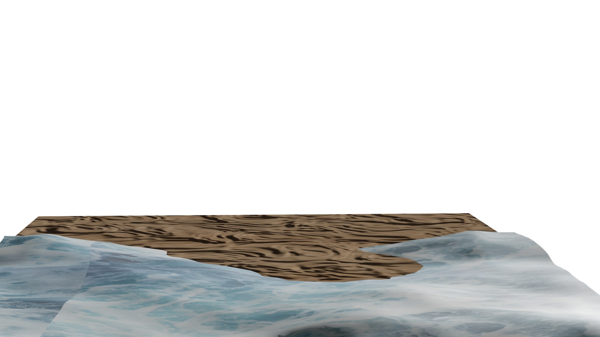 Simple Beach Ocean Wave 3D Model - TurboSquid 2054223