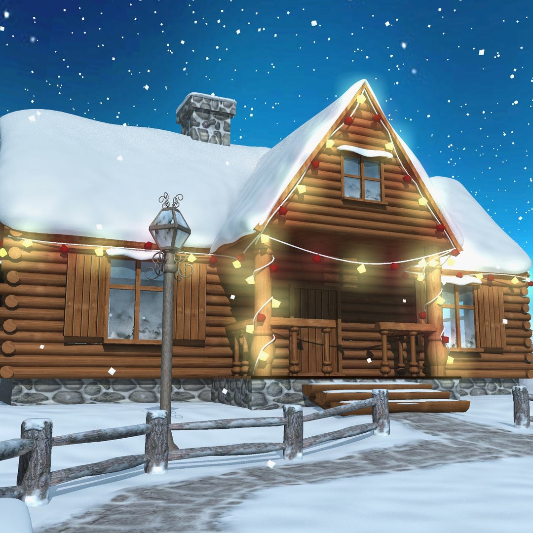 Winter Christmas Snow 3d Model