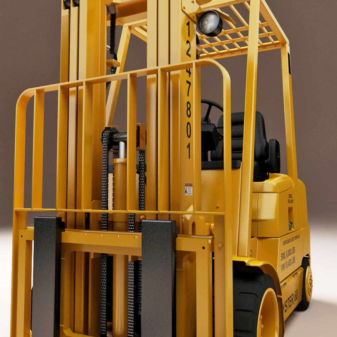 3ds max forklift hyster s60xm v2