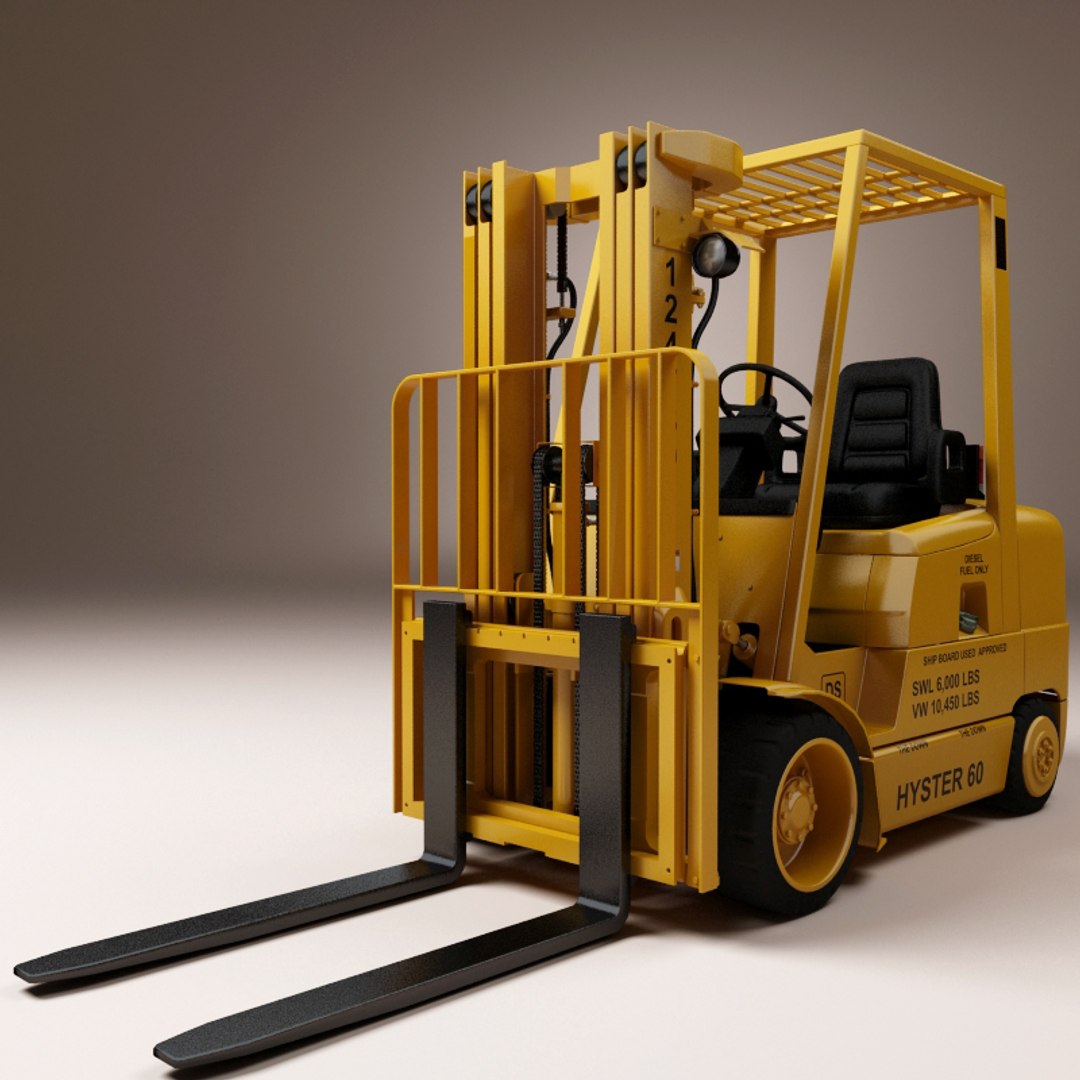 3ds max forklift hyster s60xm v2