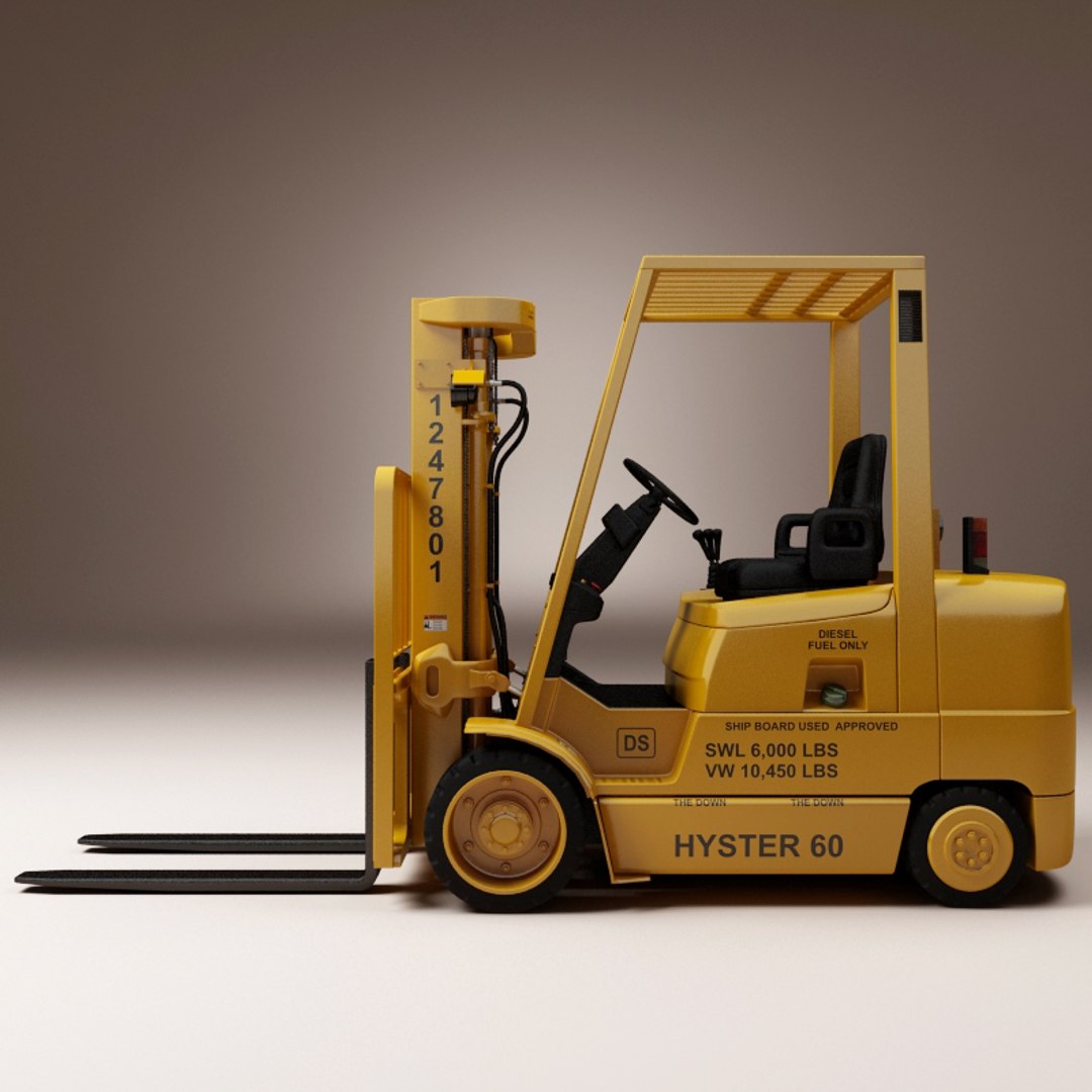 3ds max forklift hyster s60xm v2