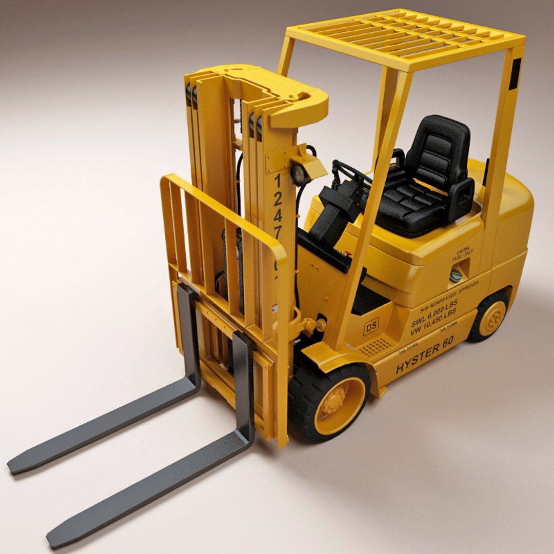 3ds max forklift hyster s60xm v2
