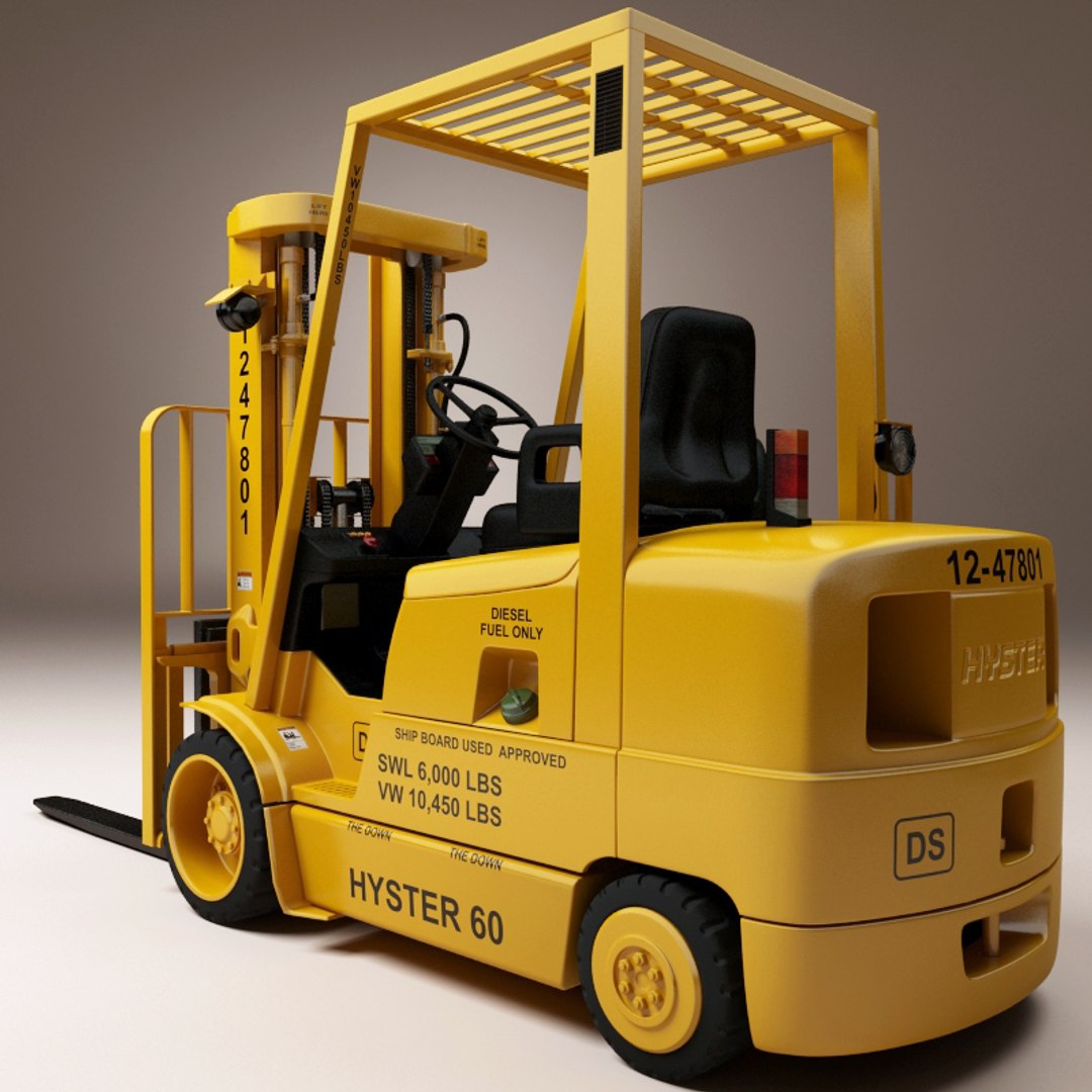 3ds max forklift hyster s60xm v2