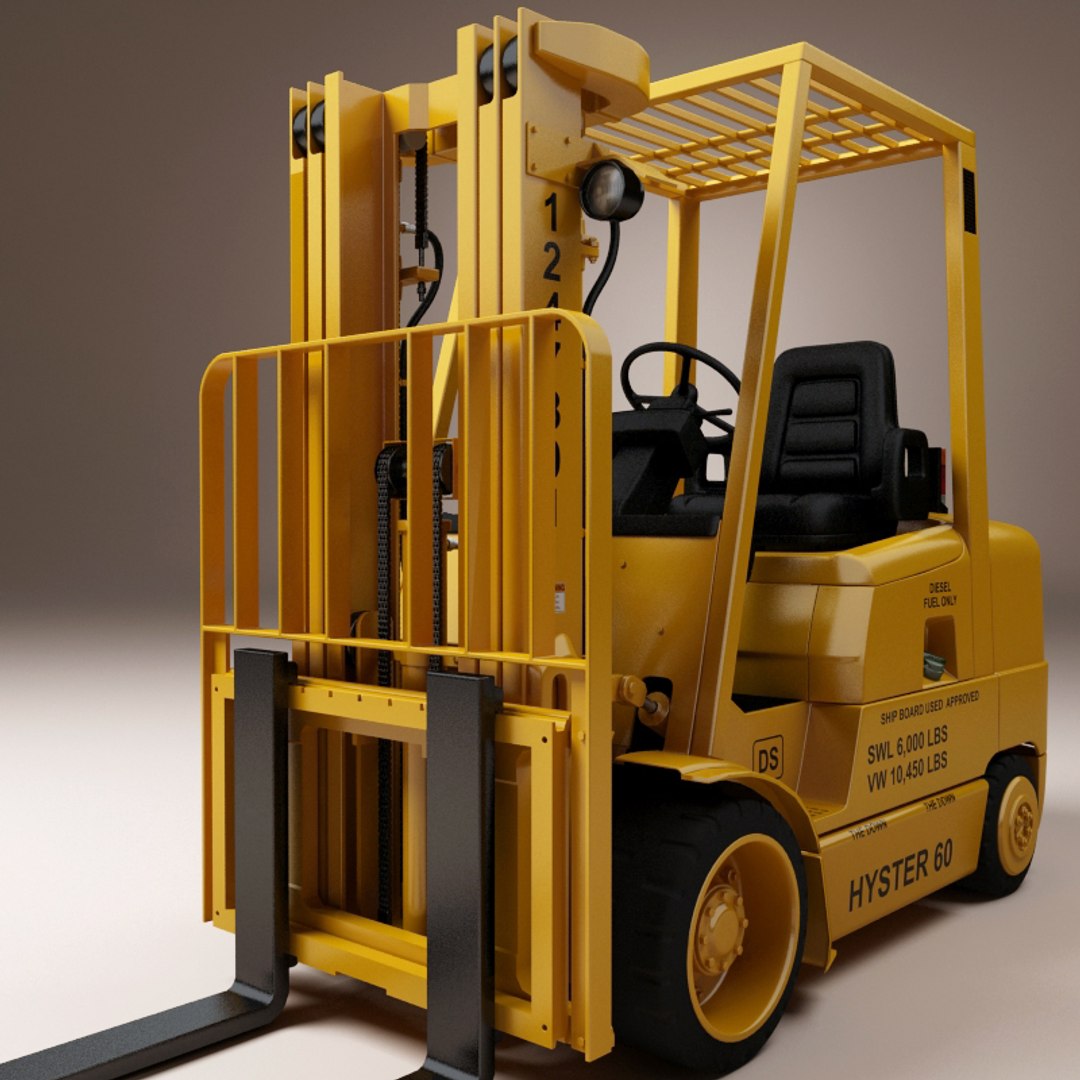 3ds max forklift hyster s60xm v2