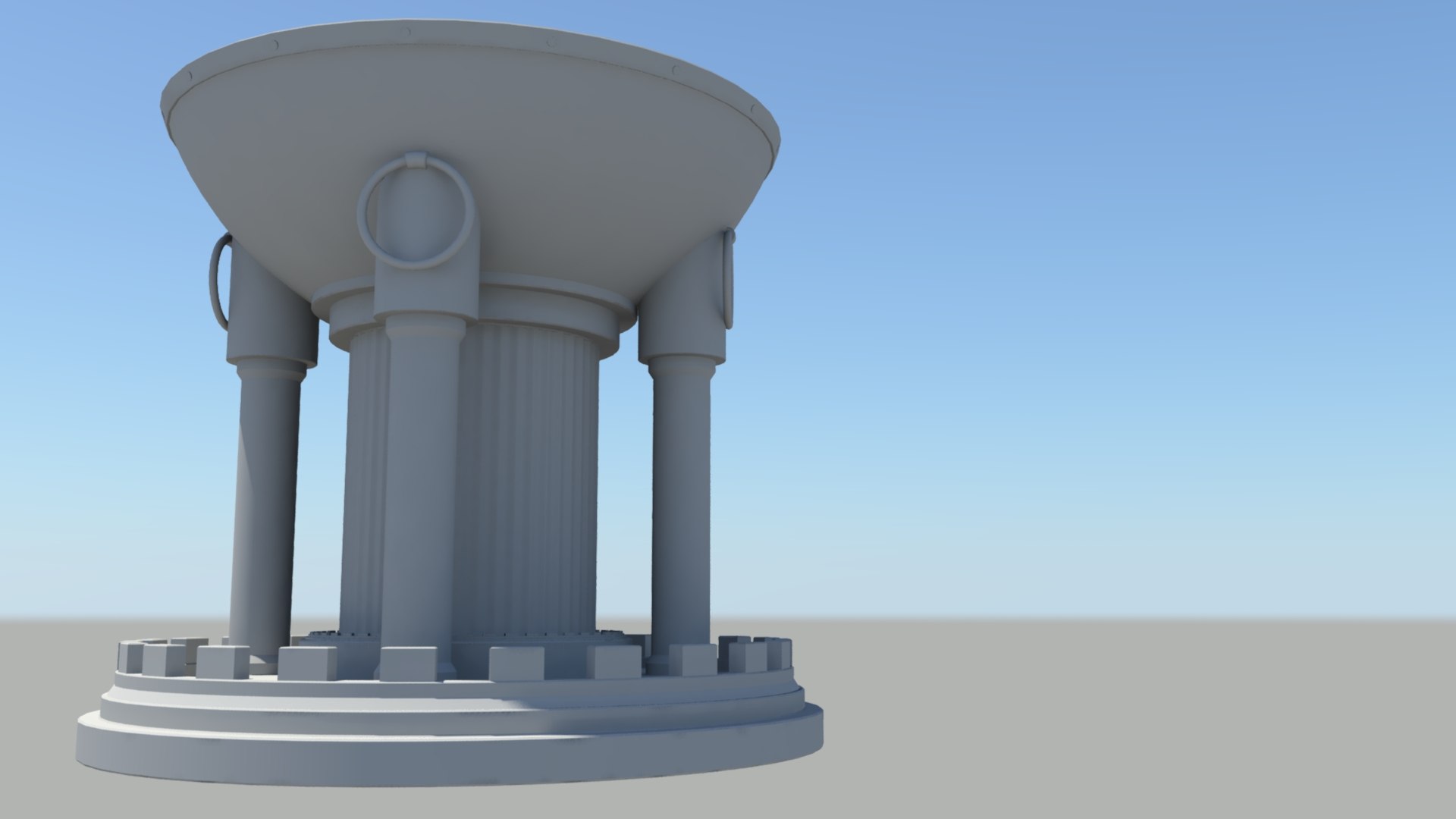 Stone Brazier 3d Obj