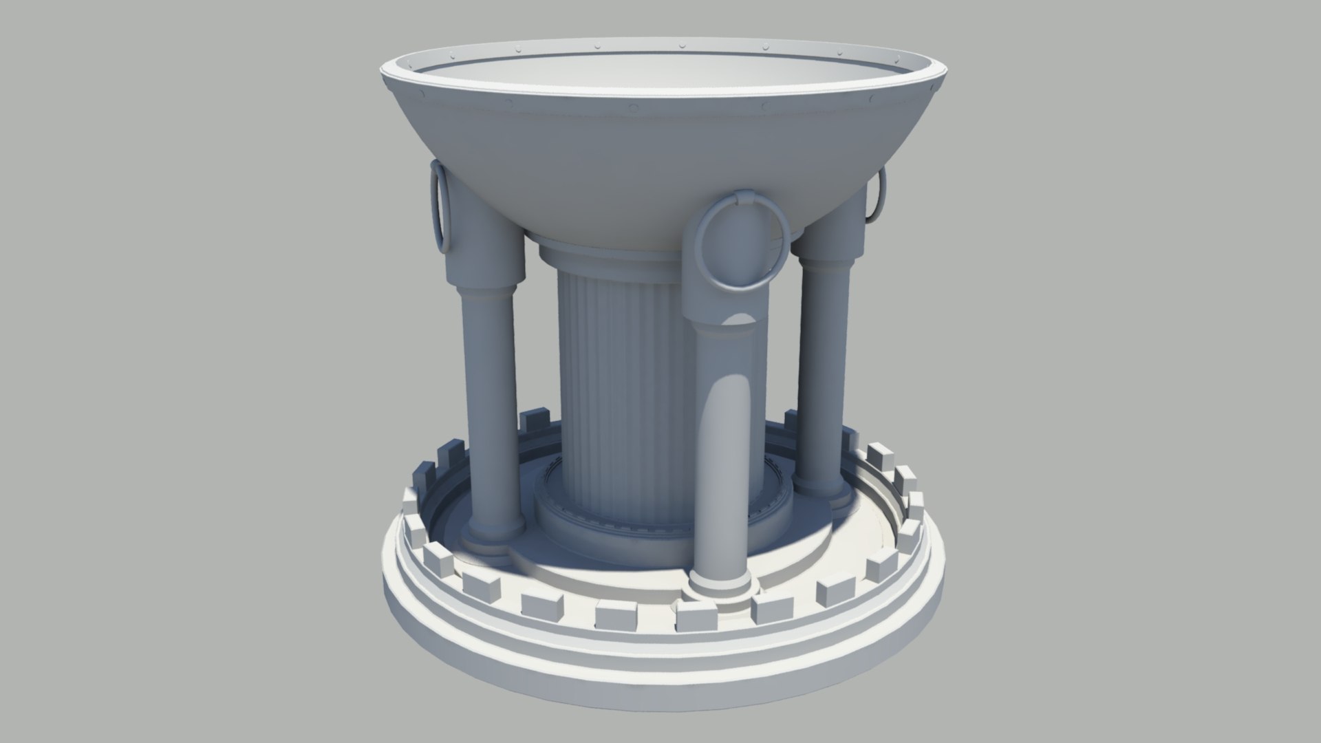 Stone Brazier 3d Obj
