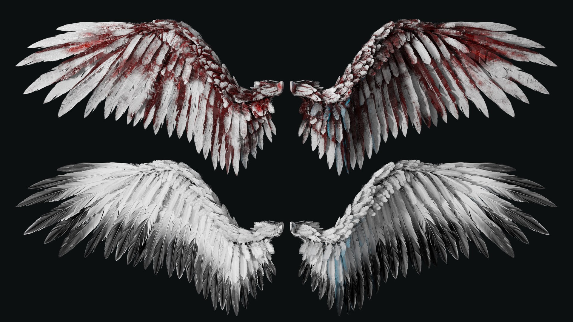 Angel Wings Model - TurboSquid 2378684
