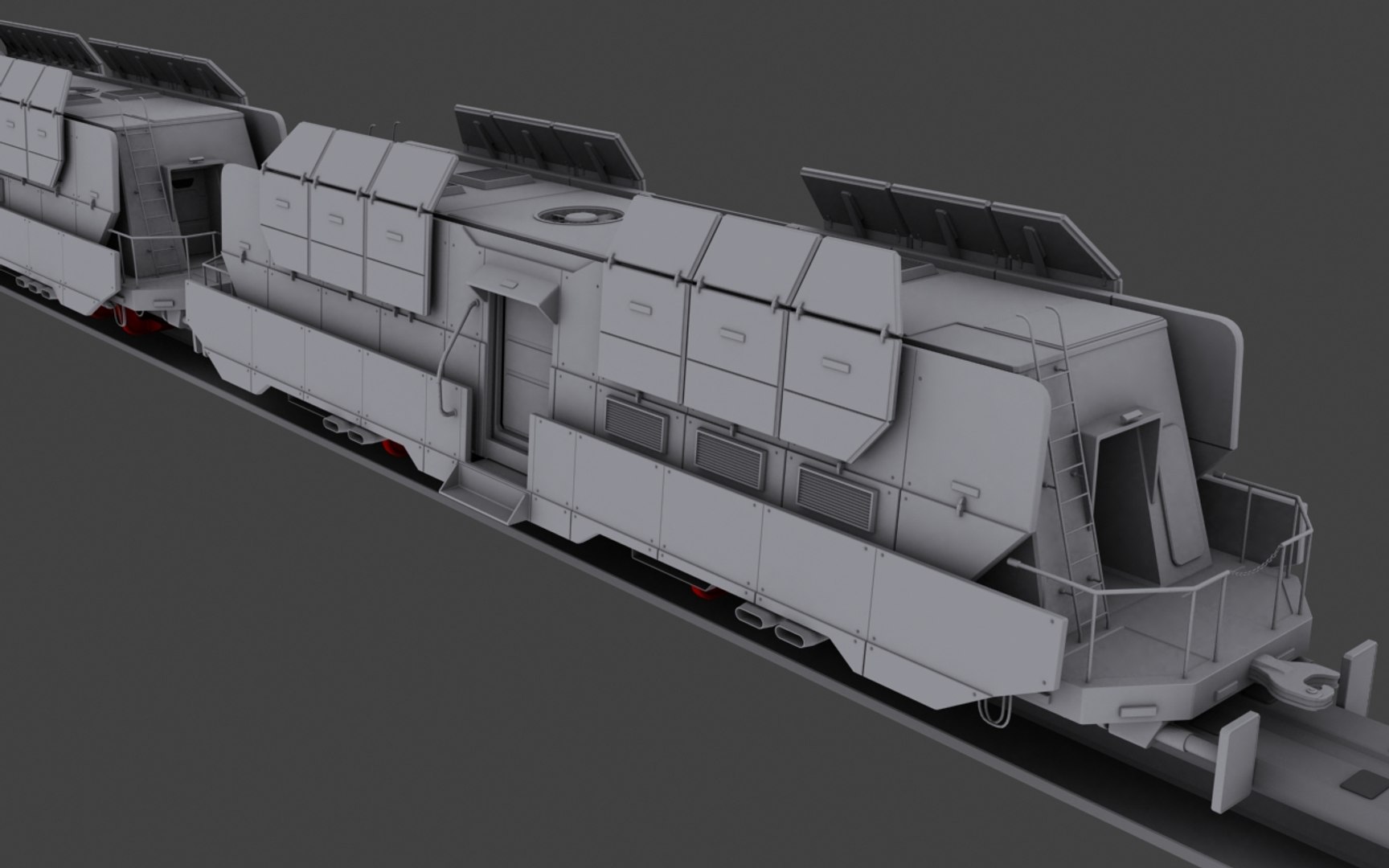 3ds max armored train maglev