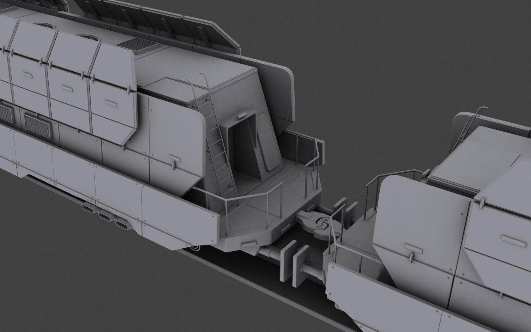 3ds max armored train maglev