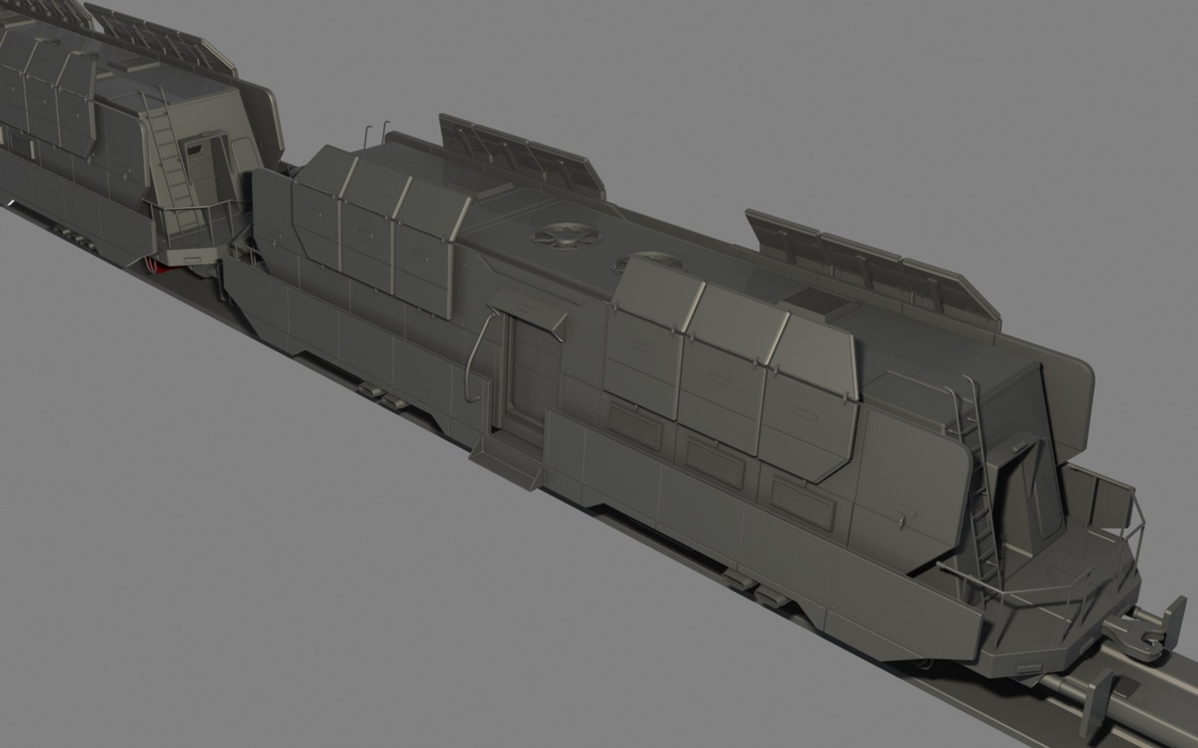 3ds max armored train maglev