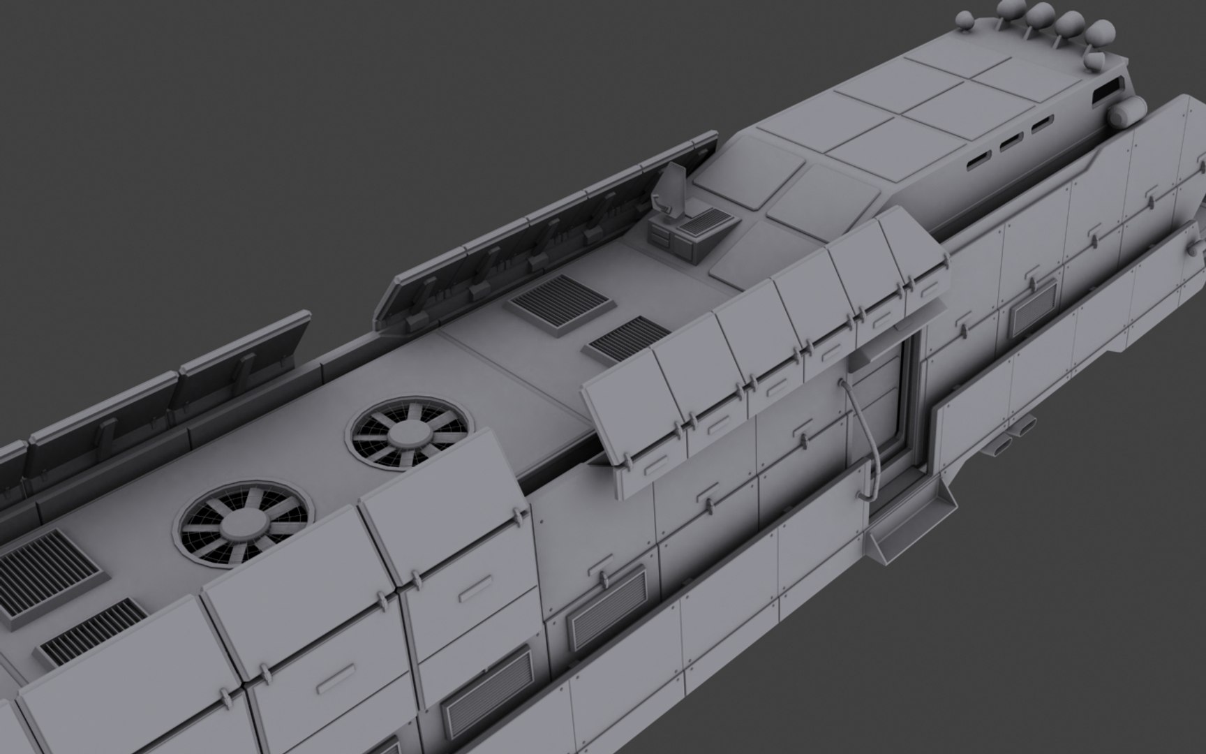 3ds max armored train maglev