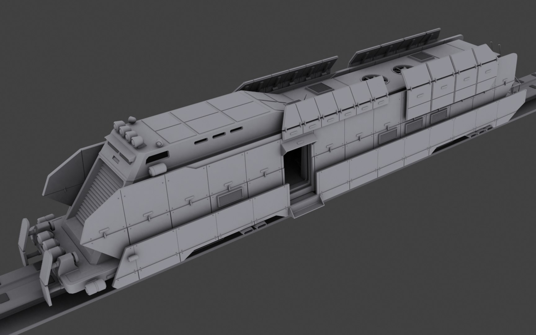 3ds max armored train maglev