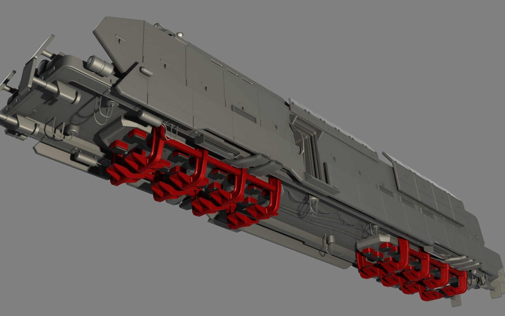3ds max armored train maglev