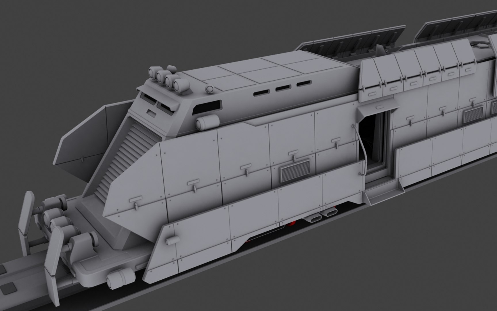 3ds max armored train maglev