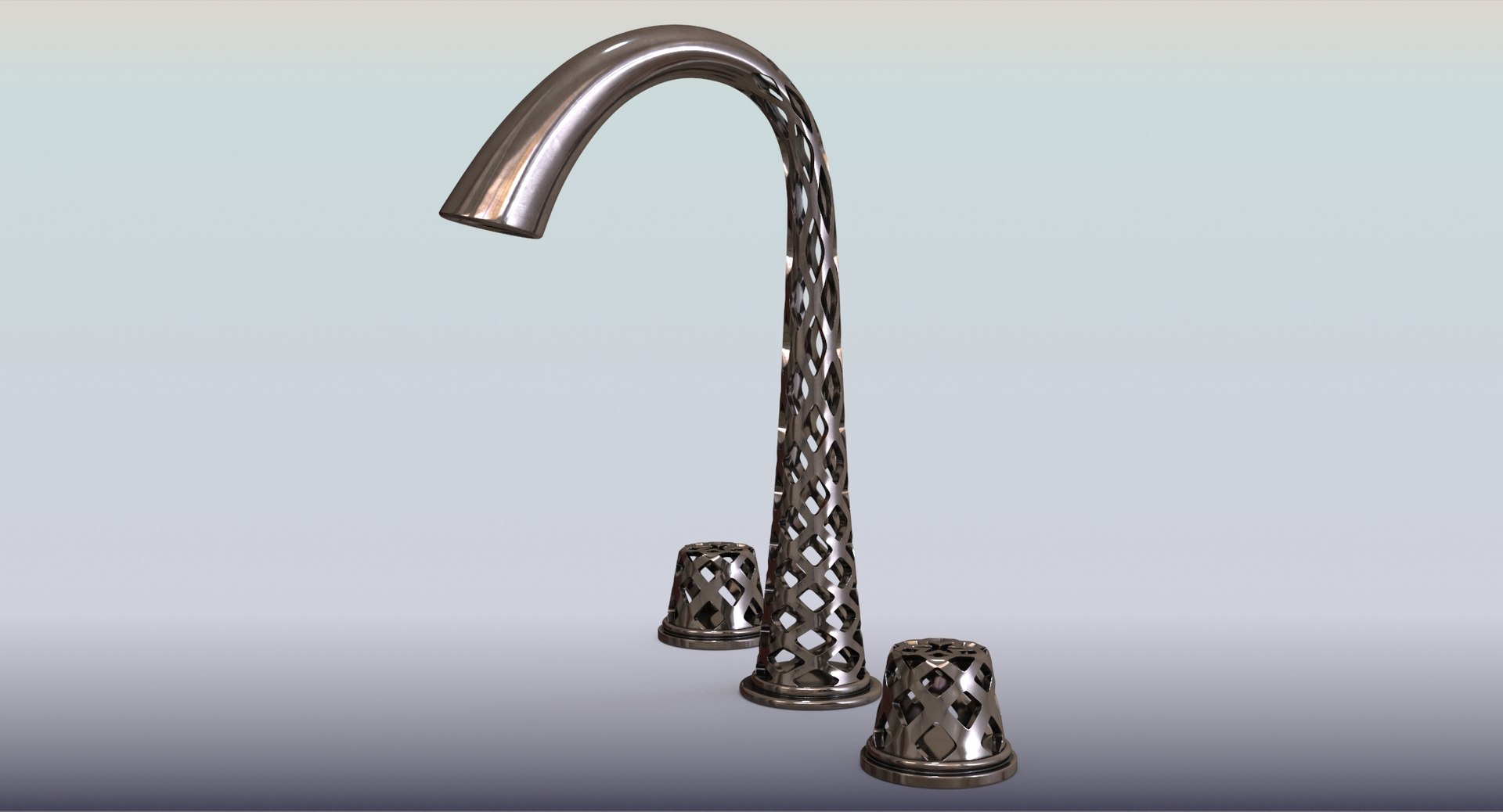 3D Dark Silver Faucet Printed - TurboSquid 1366935