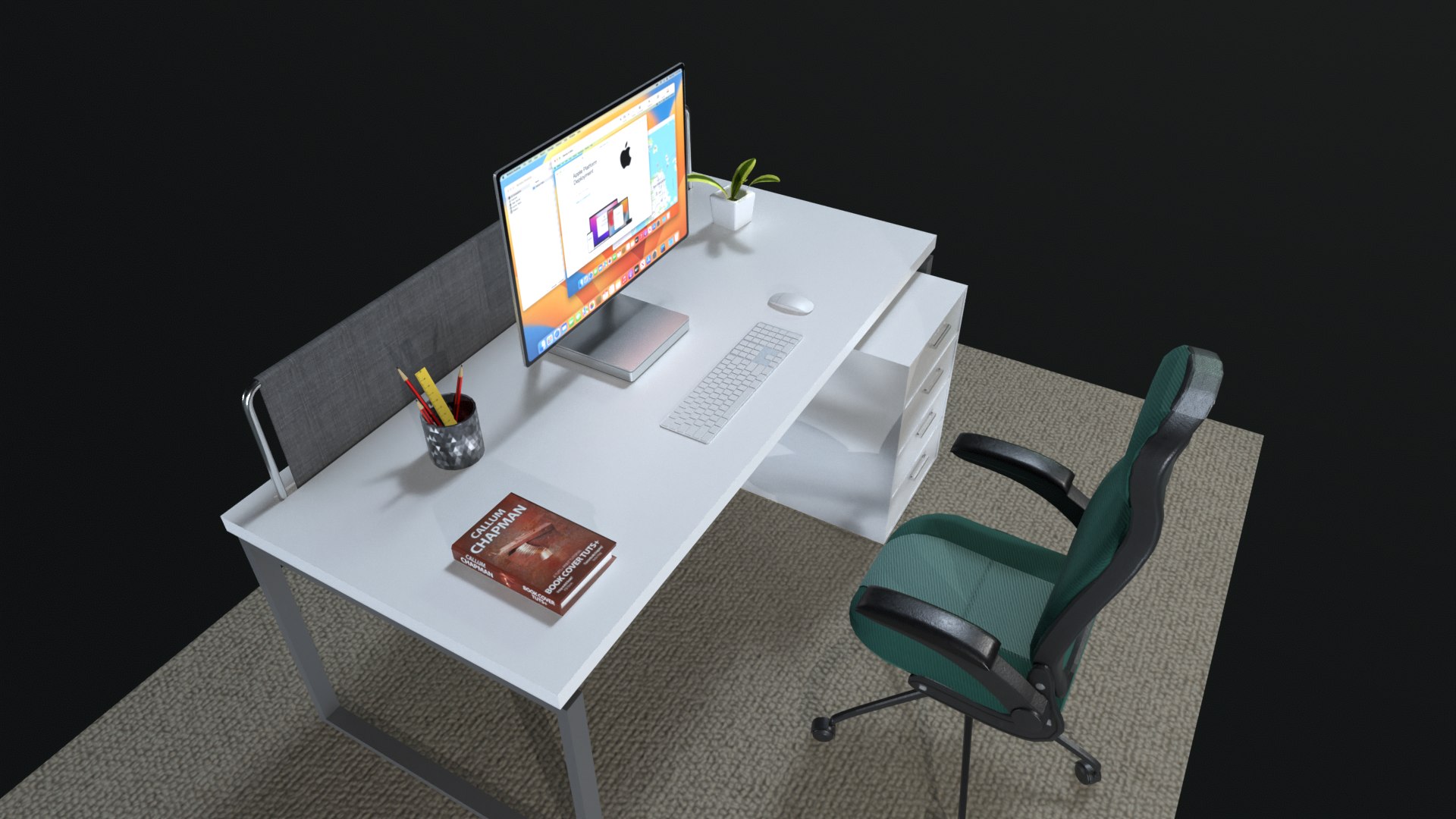 Workstation 3D Model - TurboSquid 2136045