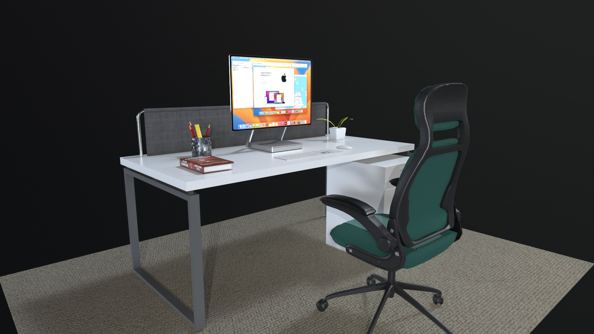 Workstation 3D Model - TurboSquid 2136045