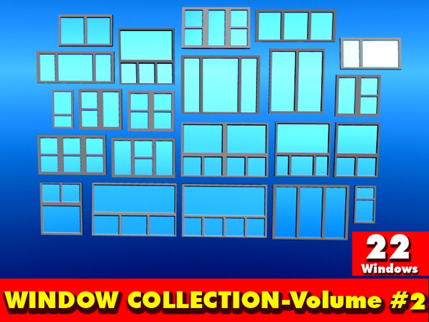 Standard Windows Collection-volume 2- 3d Obj