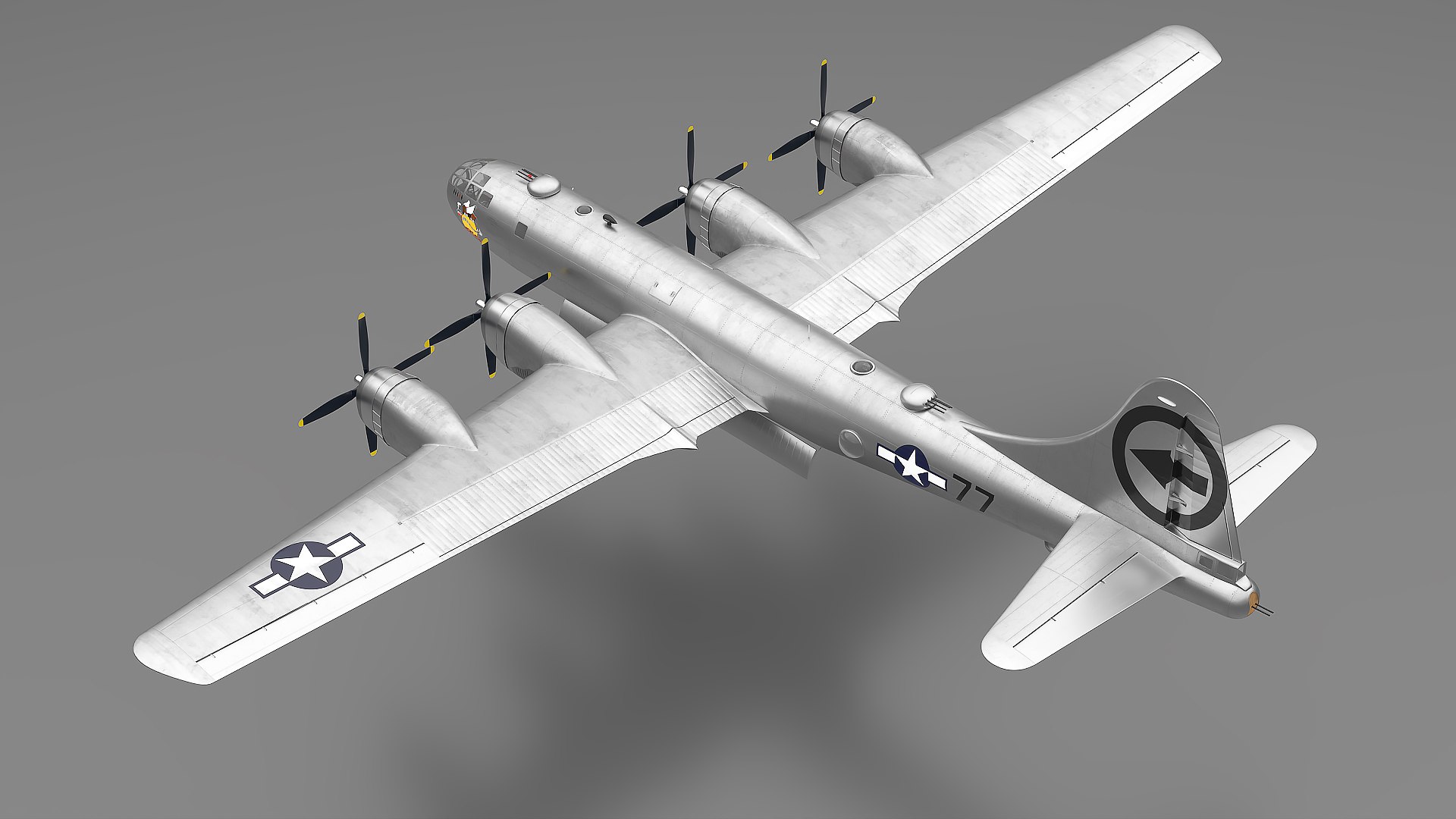 3D Boeing B-29 Bockscar Flying - TurboSquid 2379419