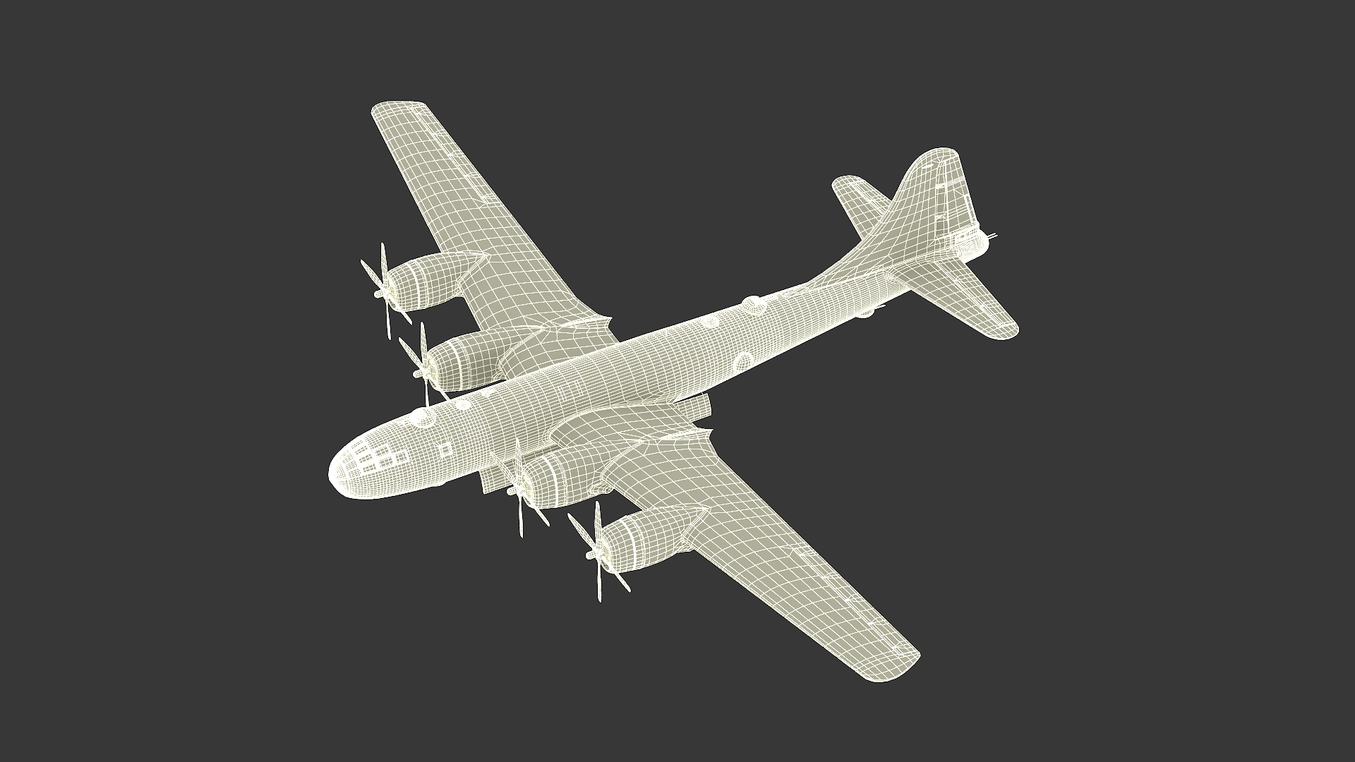 3D Boeing B-29 Bockscar Flying - TurboSquid 2379419