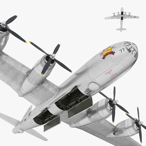 modelo 3d Boeing B-29 Bockscar volando - TurboSquid 2379419