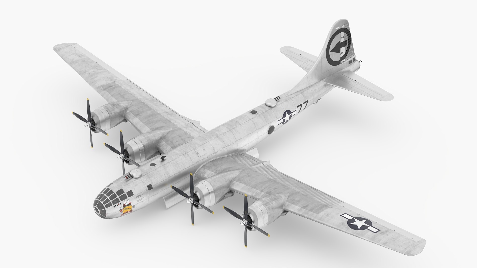 3D Boeing B-29 Bockscar Flying - TurboSquid 2379419