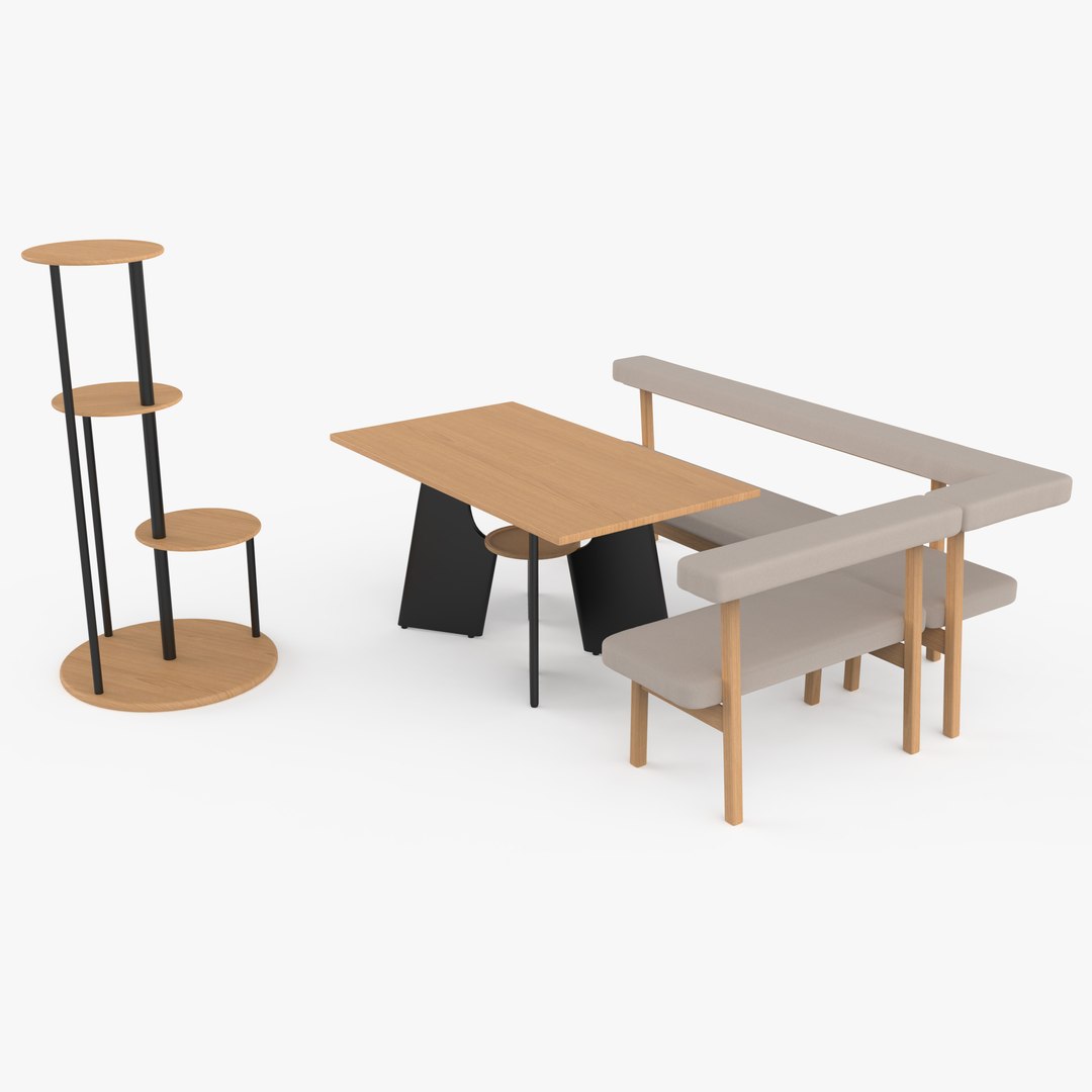 Cat-friendly table 3D model - TurboSquid 1785572