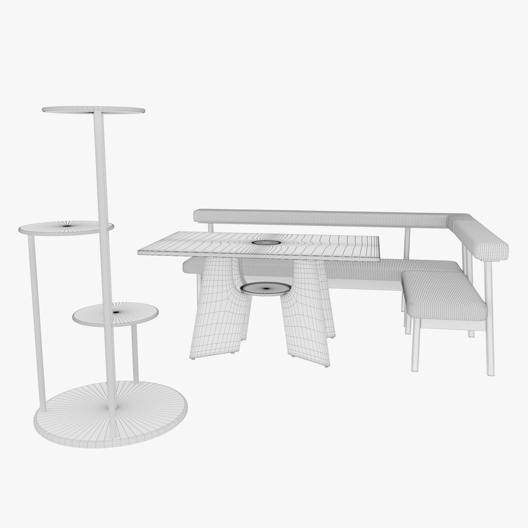 Cat-friendly Table 3D Model - TurboSquid 1785572