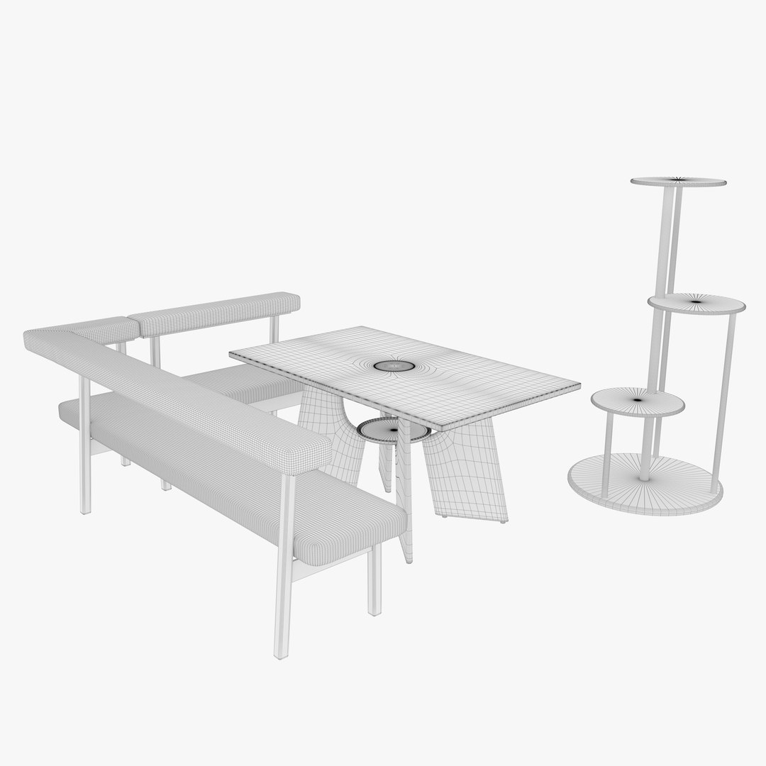 Cat-friendly Table 3D Model - TurboSquid 1785572