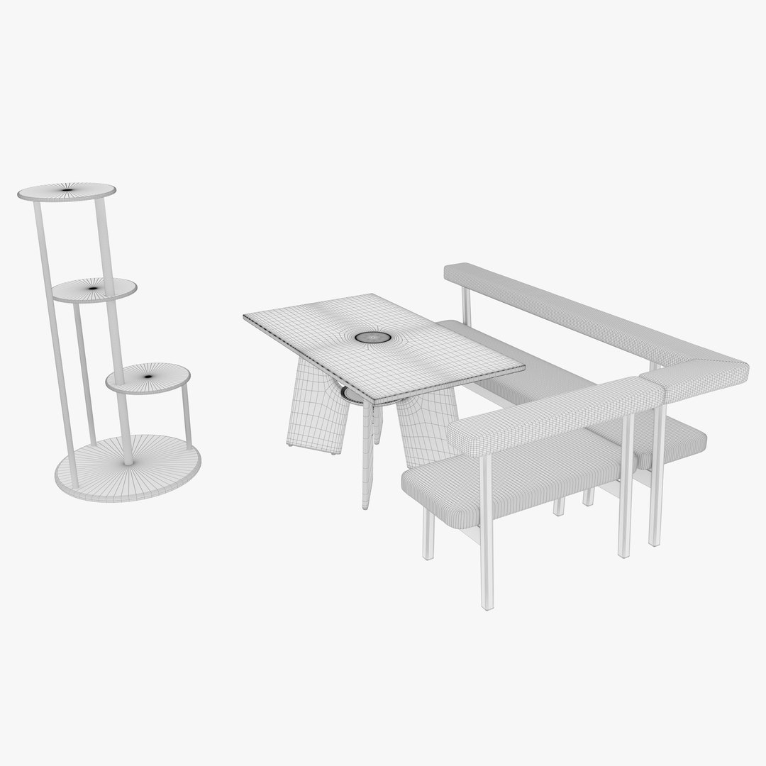 Cat-friendly Table 3D Model - TurboSquid 1785572
