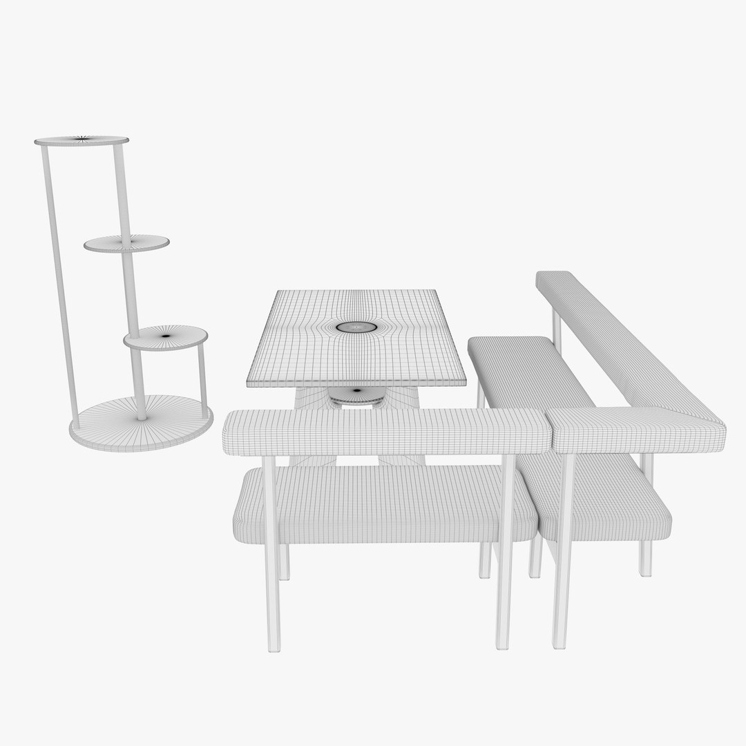 Cat-friendly Table 3D Model - TurboSquid 1785572
