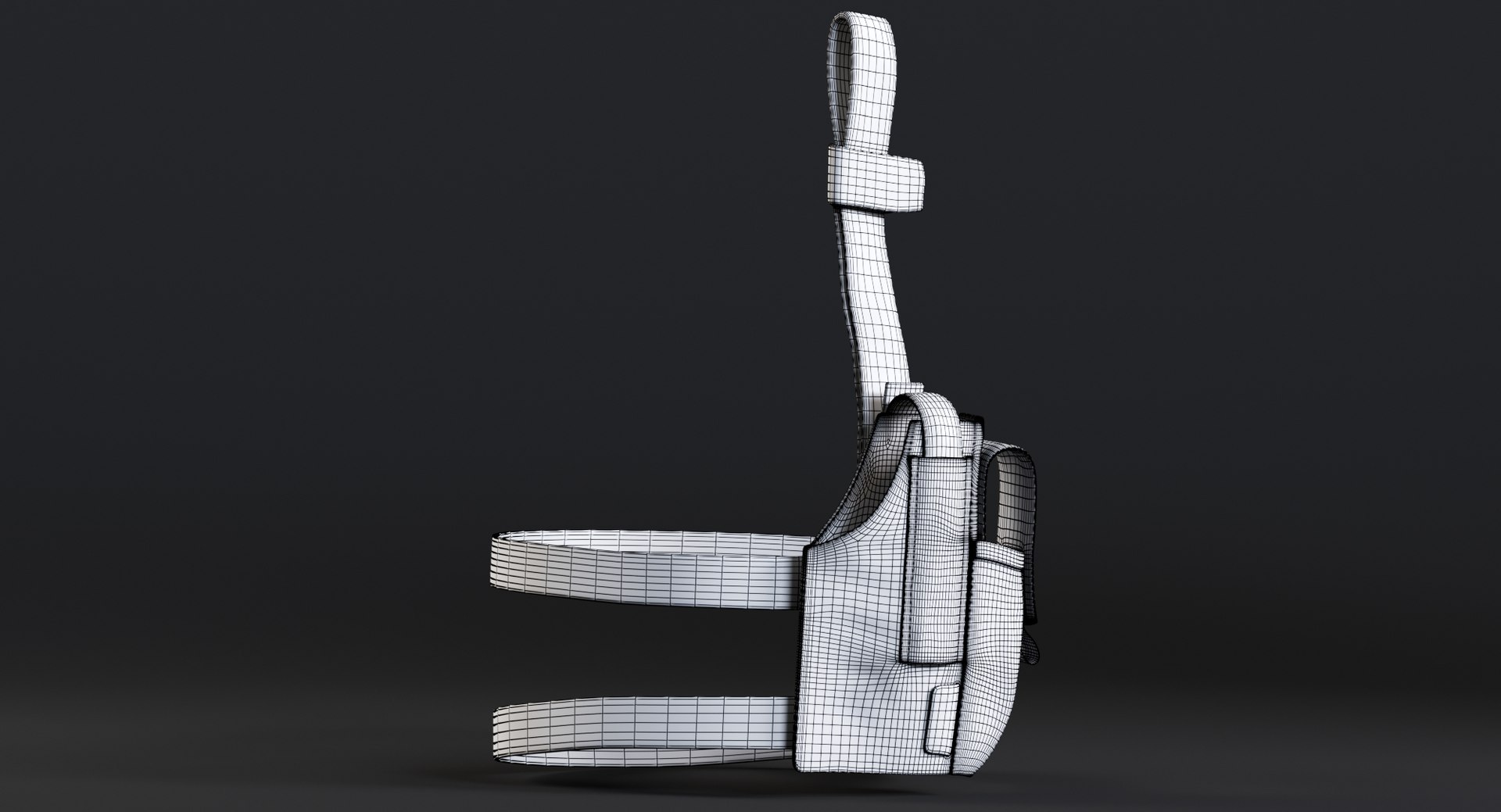 3D warrior drop leg holster model - TurboSquid 1388285