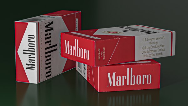 modelo 3d Paquete de cigarrillos Marlboro - TurboSquid 2320502