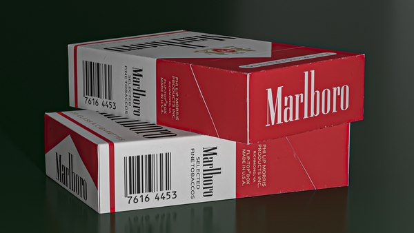 modelo 3d Paquete de cigarrillos Marlboro - TurboSquid 2320502