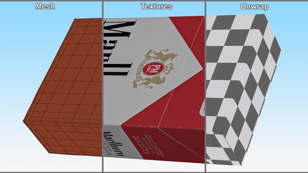 modelo 3d Paquete de cigarrillos Marlboro - TurboSquid 2320502