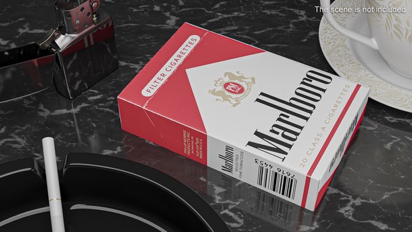 modelo 3d Paquete de cigarrillos Marlboro - TurboSquid 2320502