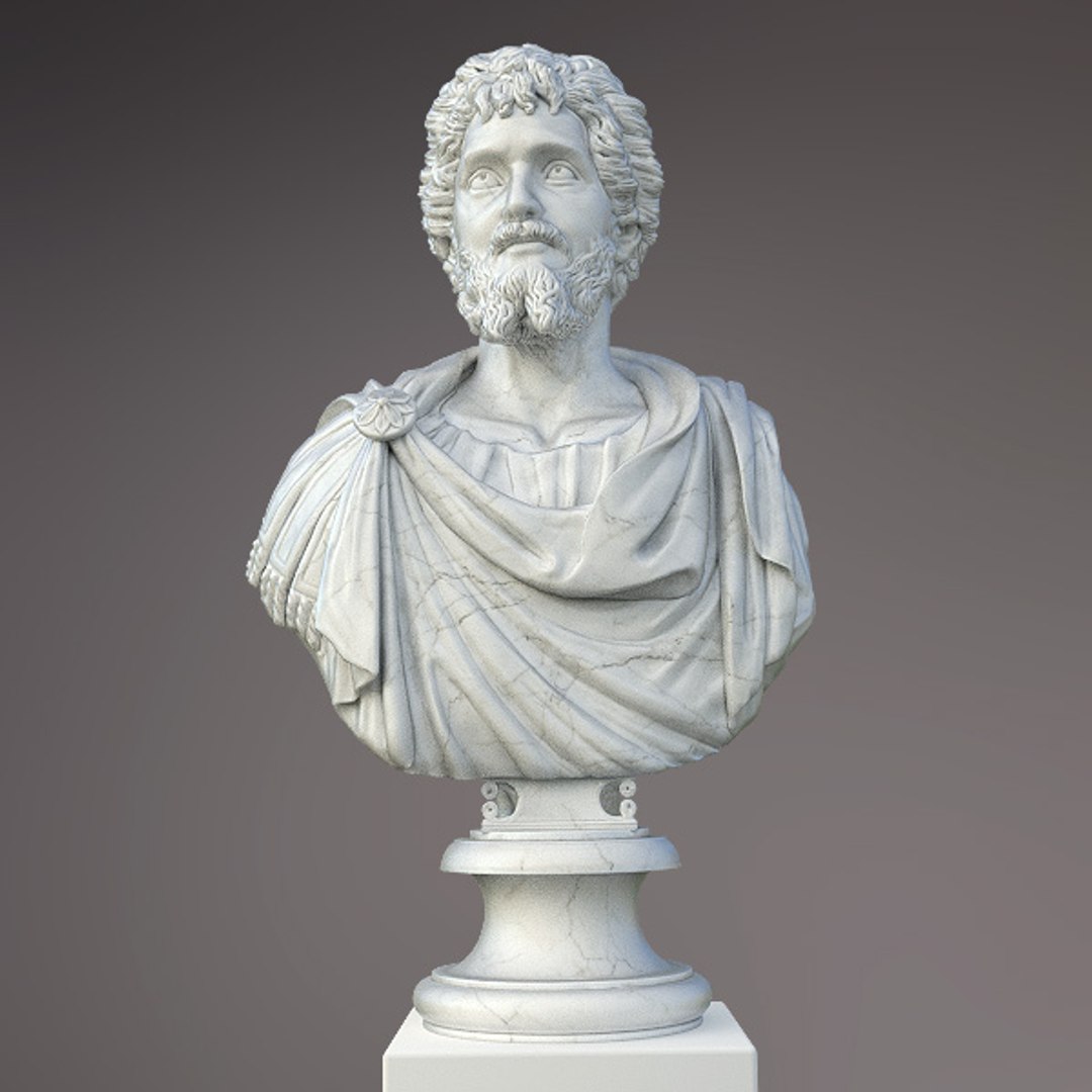 3d Model Septimius Severus Emperor