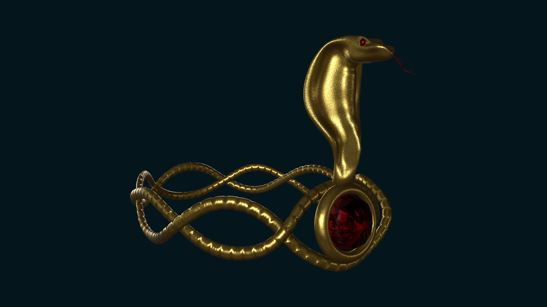 HAT-011 Snake Crown Model - TurboSquid 1927137