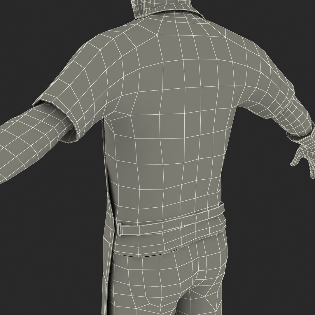 cleaner man 3d model