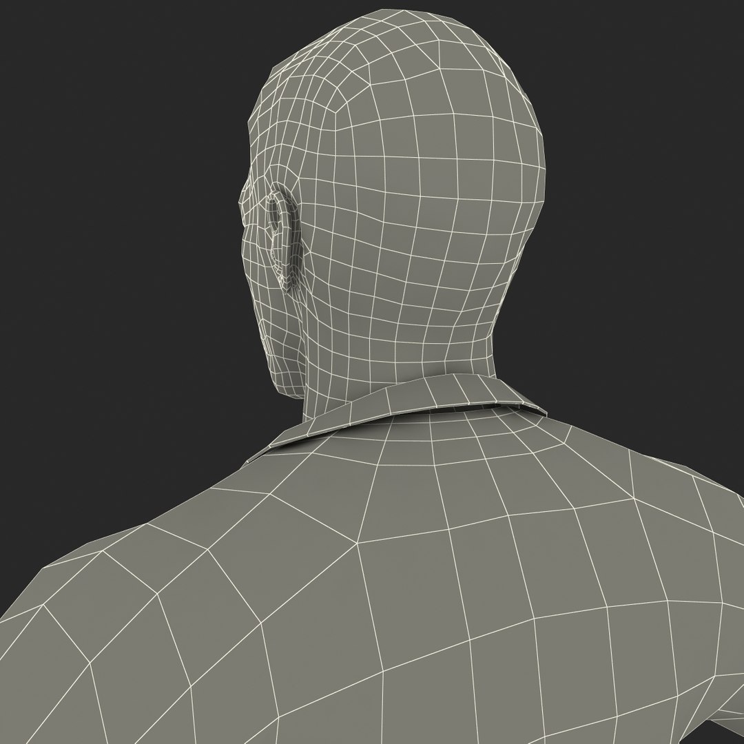 cleaner man 3d model
