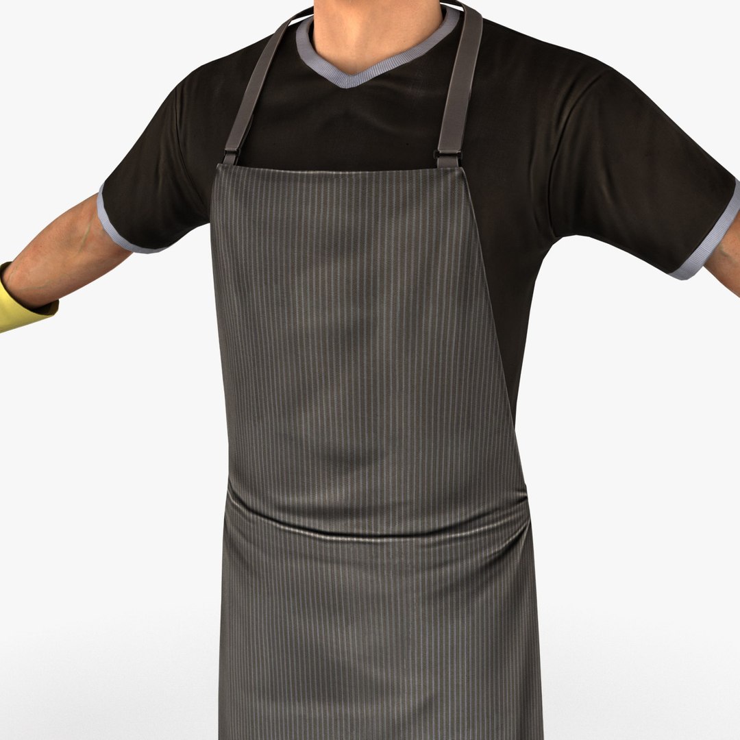 cleaner man 3d model