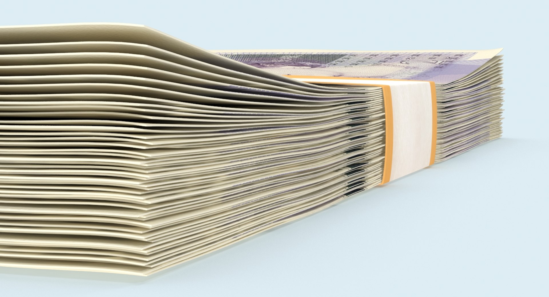 3D Model 20-pound-note---stack | 1145016 | TurboSquid