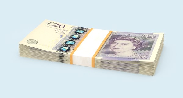 stack of £20 notes