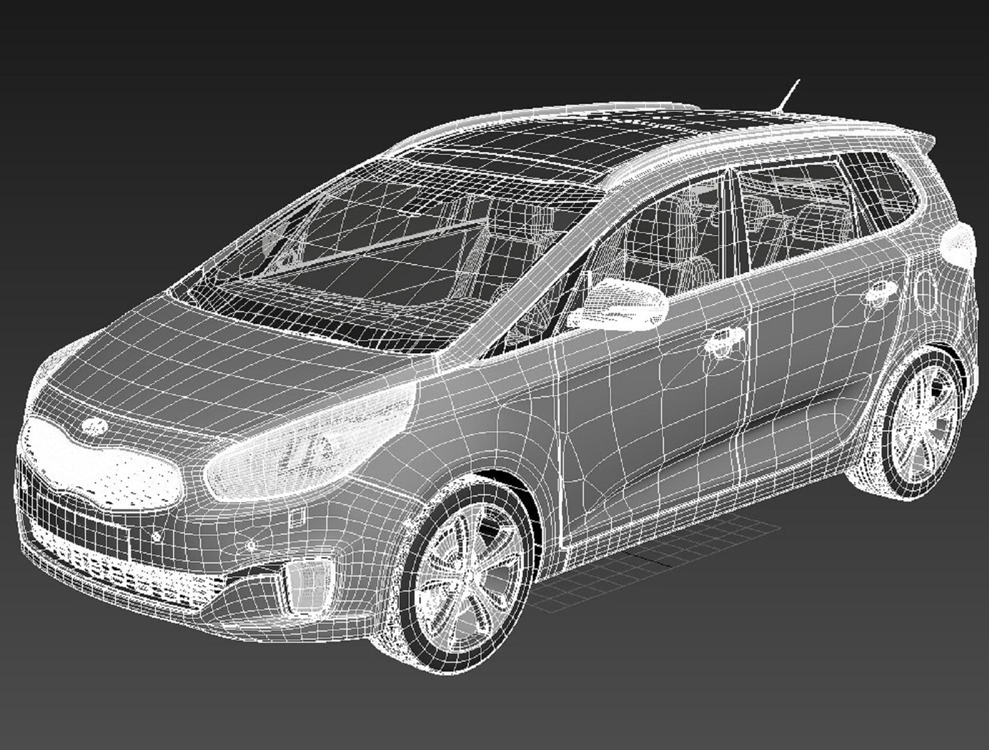 3d 2013 2014 car kia model