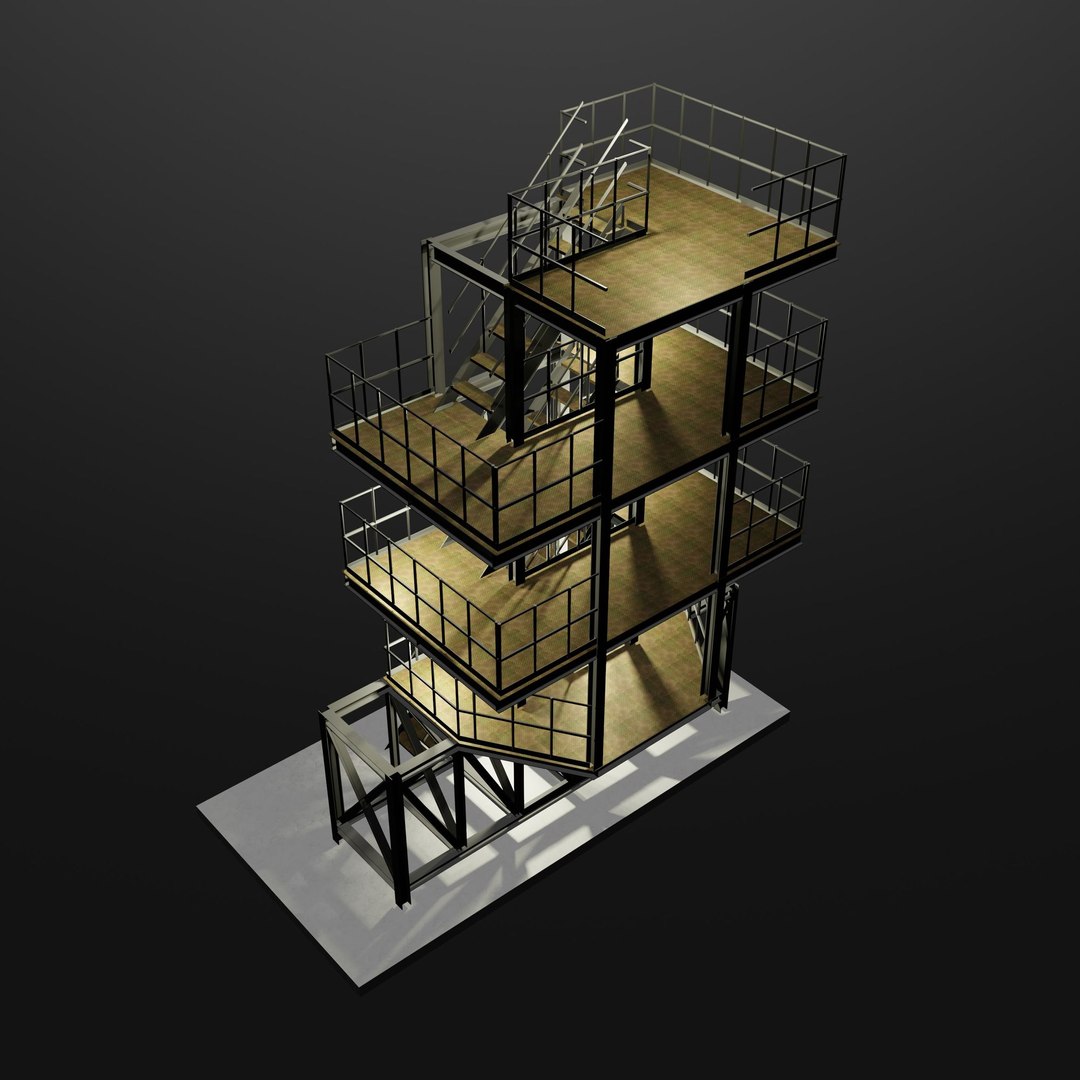 Industrial Building 006 3D Model - TurboSquid 1957821