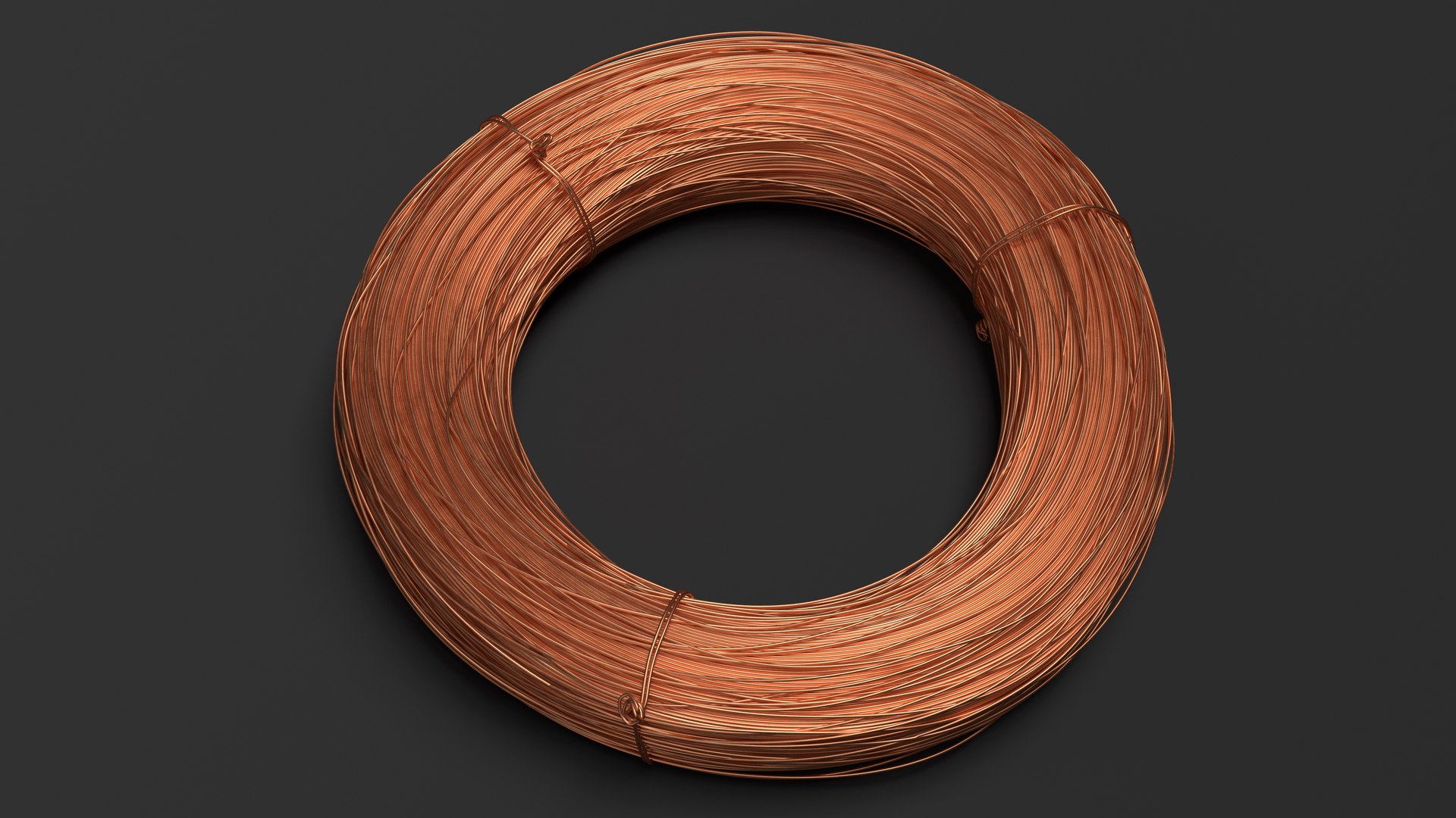 3D Cooper Wire Coil - TurboSquid 2185966